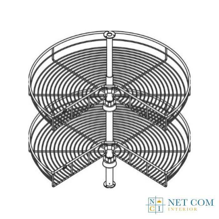 270° Revolving Basket with Straight Pipe – NetcomInterior.com